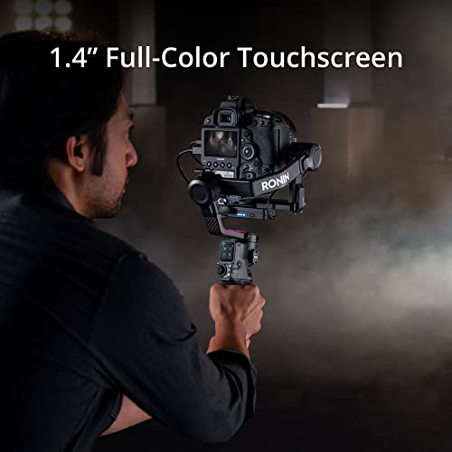 DJI RS 2 Combo - 3-Axis Gimbal Stabilizer for DSLR and Mirrorless Cameras, Nikon, Sony, Panasonic, Canon, Fuji, 10lbs Tested Payload, 1.4β Full-Color Touchscreen, Carbon Fiber Construction, Black