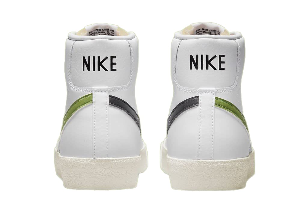 Nike Unisex Blazer Mid '77 Shoes Basketball, White Chlorophyll Black Sail, 11 US Women