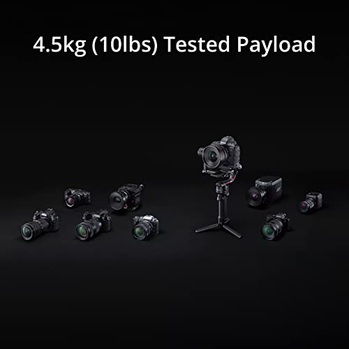 DJI RS 2 Combo - 3-Axis Gimbal Stabilizer for DSLR and Mirrorless Cameras, Nikon, Sony, Panasonic, Canon, Fuji, 10lbs Tested Payload, 1.4β Full-Color Touchscreen, Carbon Fiber Construction, Black