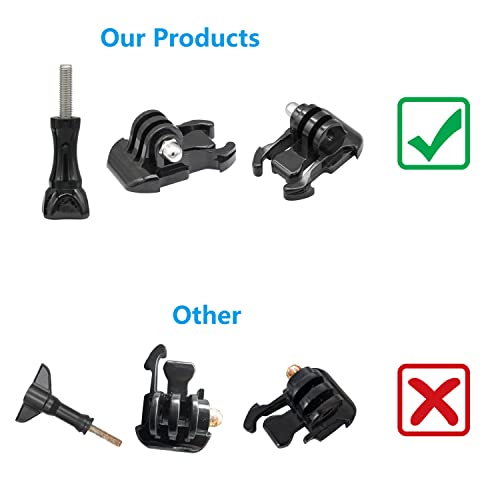 Haoyou Quick Release Clip Basic Base Mount Kit, Compatible with Gopro Hero11/10/9/8/7/6/5/4/Session/3+/3/GoPro MAX/Hero (2018), Fusion, DJI Osmo Action, AKASO, SJCAM Action Camera(6 Pcs)