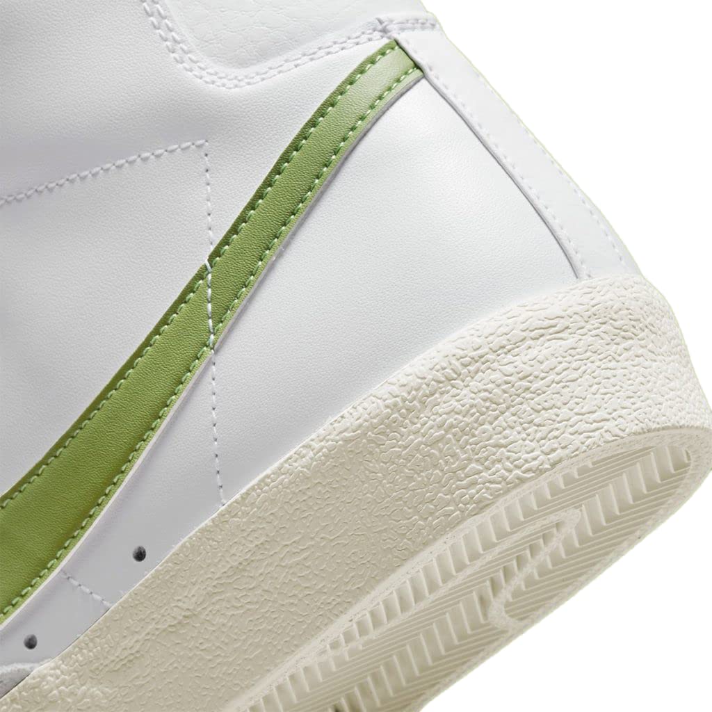 Nike Unisex Blazer Mid '77 Shoes Basketball, White Chlorophyll Black Sail, 11 US Women