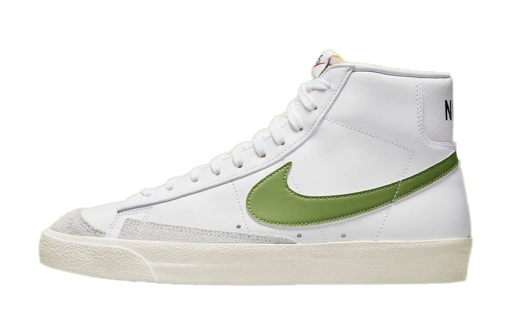 Nike Unisex Blazer Mid '77 Shoes Basketball, White Chlorophyll Black Sail, 11 US Women