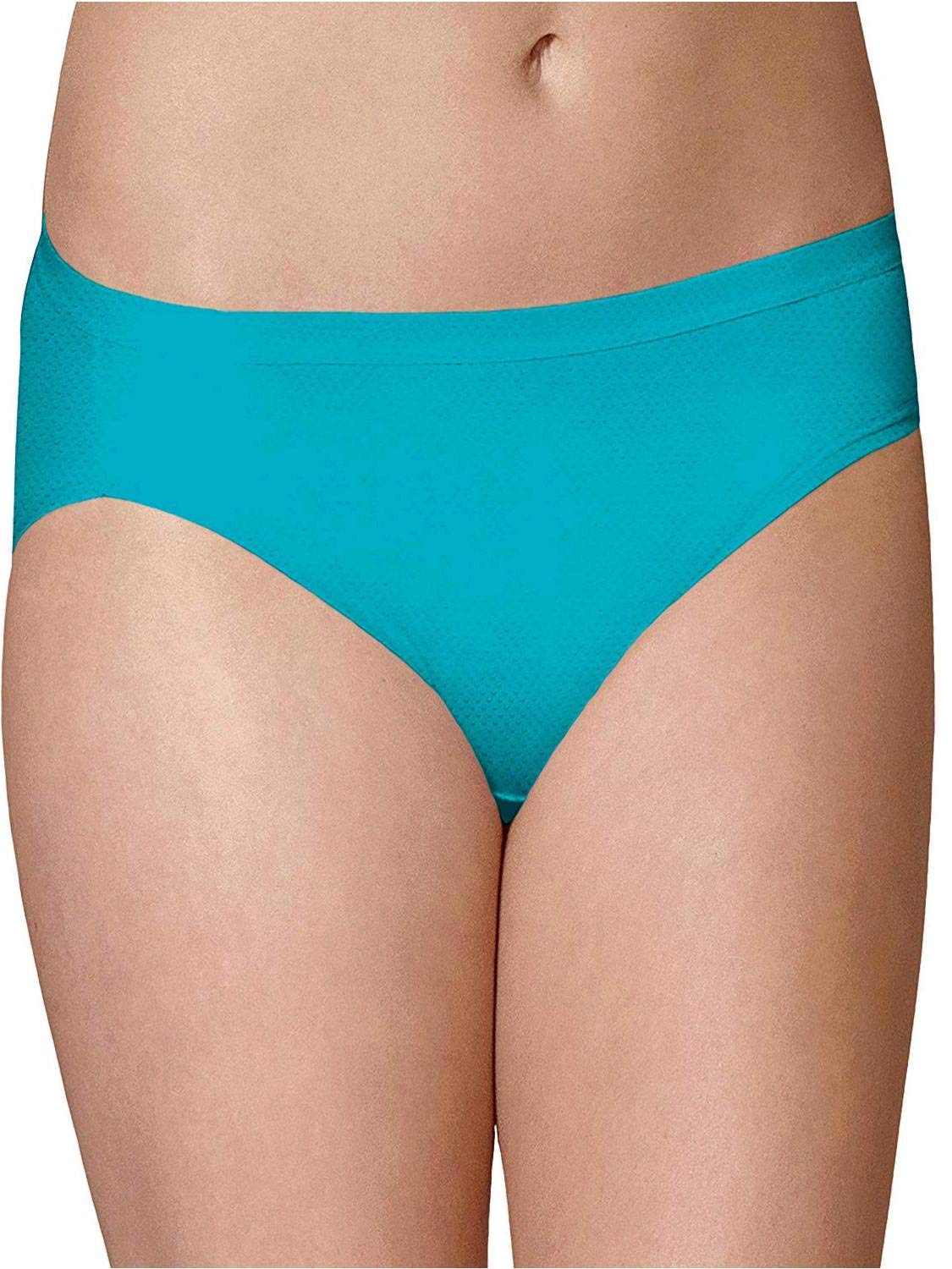 Fruit Of The Loom Womens Breathable Underwear, Moisture Wicking Keeps You Cool & Comfortable, Available Plus Size Bikini Style, Micro Mesh - Bikini - 6 Pack - Colors May Vary, 7 US