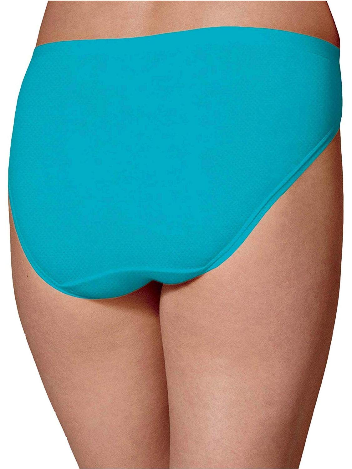 Fruit Of The Loom Womens Breathable Underwear, Moisture Wicking Keeps You Cool & Comfortable, Available Plus Size Bikini Style, Micro Mesh - Bikini - 6 Pack - Colors May Vary, 7 US