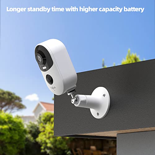 TIEJUS 2K Cameras for Home Security 2 Pack, Wireless Security Camera Outdoor with Motion Detection, 2 Way Talk, Color Night Vision, Siren Indoor Camera, IP66 Weatherproof Surveillance Camera, Cloud/SD