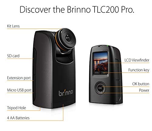 Brinno TLC200 Pro Time Lapse Camera - 42 Day Battery Life - Captures Professional 720P HDR Timelapse Videos - Great for short-term indoor projects