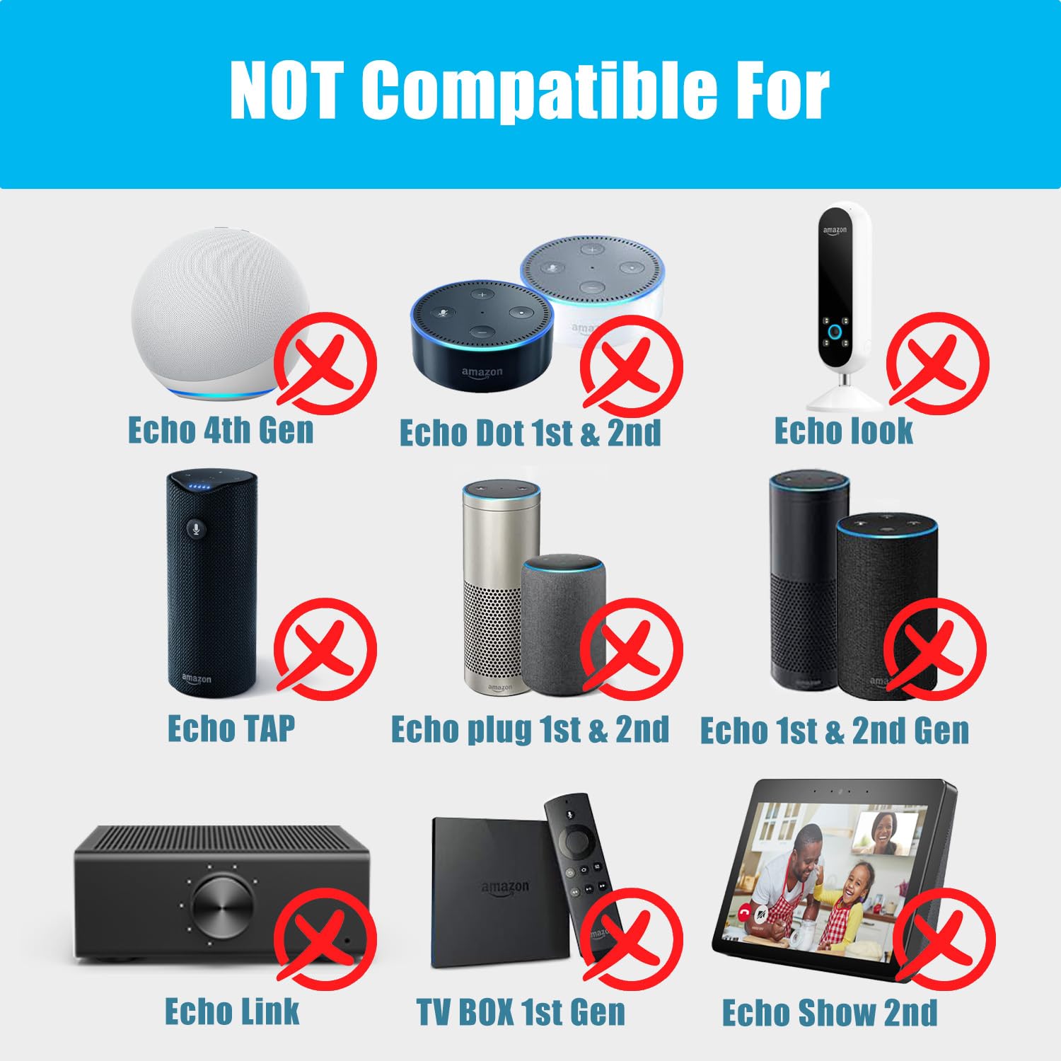 BOEEA 15W Power Cord Replacement for Alexa Dot 3rd Gen/4th Gen/5th Gen/Kids Edition/TV Cube/Show 5/ Echo Pop/C78mp8/GP92NB Charger, Adapter Charger Power Cord, 6.5Ft
