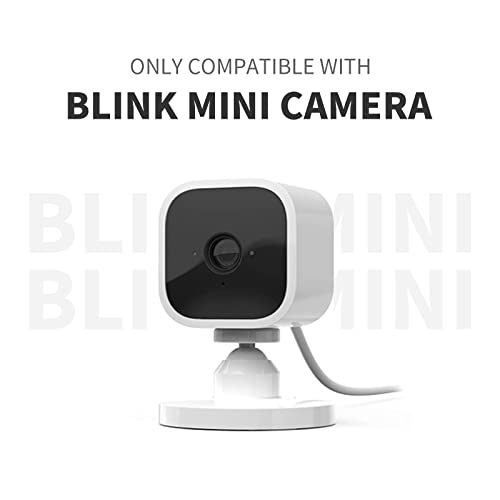 Blink Mini Camera Adhesive Wall Mount Bracket, Strong Adhesive Durable Camera Mount Stand for Blink Mini Indoor Camera, No Drill, No Screws, Decorate Damage-Free, Easy to Install (2 Pack)