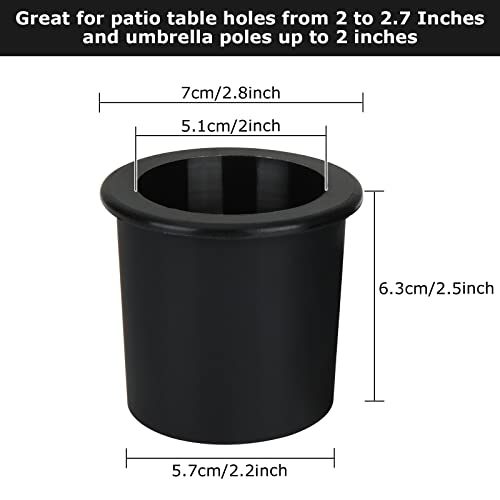 SENENQU 6PCS Patio Table Umbrella Hole Ring Umbrella Cone Wedge Plug Umbrella Stabilizer Sleeve, Silicone Umbrella Thicker Hole Ring Plug for Outdoor Patio Garden Beach Table Umbrella Plug
