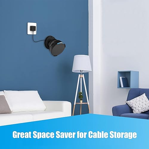 YIDANYOT Stand for Echo Pop, Wall Mount Holder for Echo Pop, Holder Bracket Shelf Accessories for Echo Pop, Smart Speaker Stand with Cable Management Shelf for Space-Saving, Easy to use.