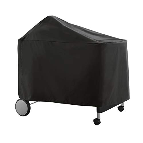 SunPatio Outdoor Waterproof Grill Cover Compatible for Weber 22 Inch Performer Premium Deluxe, RecTeq, Char-Griller Grills, Compared to Weber 7152, Heavy Duty Weather Resistant Charcoal BBQ Cover