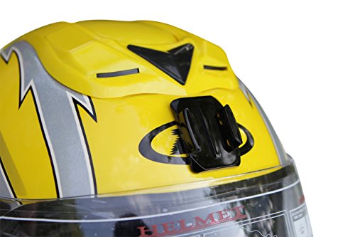Adhesive Mounts for GoPro Cameras - 3x Curved & 3x Flat Mounts Bundle W/ 3M Sticky Pads- Tape Mount to Your Helmet/Bike/Board/Car- Fits ALL Go Pro Models - Premium Camera Accessories - 1 Year Warranty