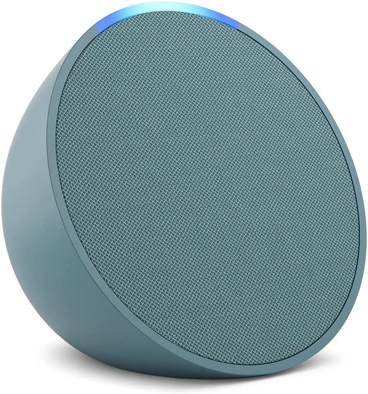Echo Pop | Full sound compact smart speaker with Alexa - Midnight Teal + 4 months of Amazon Music Unlimited FREE