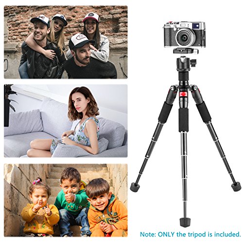 Neewer Portable Desktop Mini Tripod - Aluminum Alloy 20 inches/ 50 Centimeters with 360 Degree Ball Head, 1/4 inch Quick Shoe Plate for DSLR Camera Video Camcorder, Load up to 11 pounds/5 kilograms
