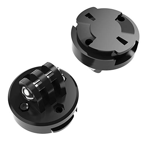 KOM Cycling Top Mount Compatible with GoPro Adapters that quarter turn into Compatible Computer Mounts such as the Garmin Edge Bike Mounts or Wahoo Bike Mounts - Great for mounting Cameras and Lights!