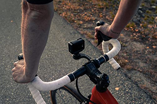 KOM Cycling Top Mount Compatible with GoPro Adapters that quarter turn into Compatible Computer Mounts such as the Garmin Edge Bike Mounts or Wahoo Bike Mounts - Great for mounting Cameras and Lights!