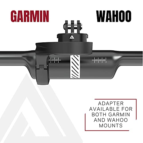 KOM Cycling Top Mount Compatible with GoPro Adapters that quarter turn into Compatible Computer Mounts such as the Garmin Edge Bike Mounts or Wahoo Bike Mounts - Great for mounting Cameras and Lights!