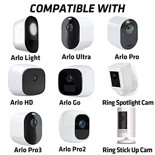 Camera Bracket Mount 3 Pcs Security Wall Mount for Oculus Sensor Arlo, Arlo Pro,Metal Security Camera Bracket Outdoor Indoor Oculus Rift Mount Bracket 360° Rotation 1/4" Screw Camera Wall Mounts CCTV