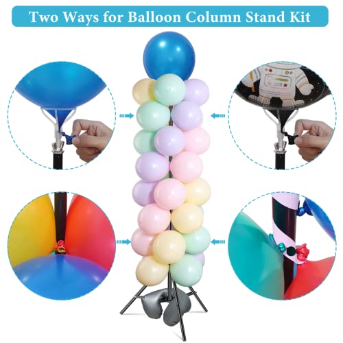 Professional Backdrop Stand for Parties, SoftTime Adjustable Backdrop Stand Kit 7x6.5Ft, Heavy Duty Background Banner Stand Backdrop for Photoshoot Photo Video Studio Balloon Party Decorations