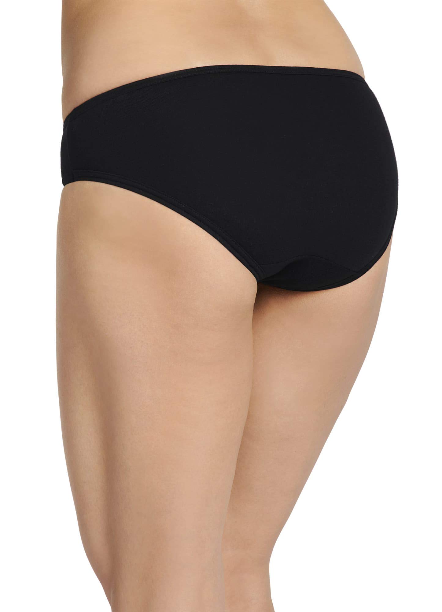 Jockey Women's Underwear Elance Bikini - 3 Pack, Grey Heather/Charcoal Heather/Black, 6