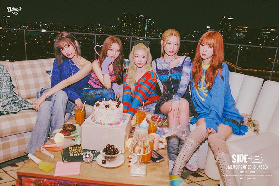 (POCA Ver.) BILLLIE [SIDE-B : MEMOIRS OF ECHO UNSEEN] 1st Single Album (BLUE Ver) K-POP SEALED