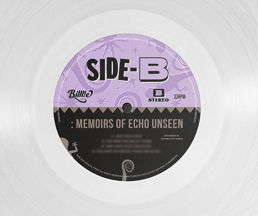 (POCA Ver.) BILLLIE [SIDE-B : MEMOIRS OF ECHO UNSEEN] 1st Single Album (BLUE Ver) K-POP SEALED