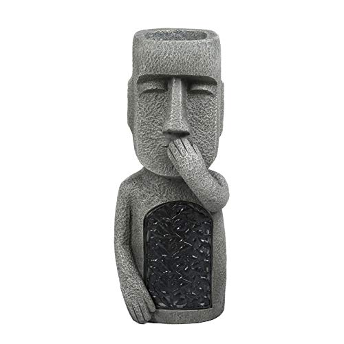 VELIHOME Outdoor Statues Decoration,Statue Path,Pathway Statues,Path Outdoor Statues,See Hear Speak No Evil Garden Easter Island Statues,Creative Garden Resin Sculpture Outdoor (C)