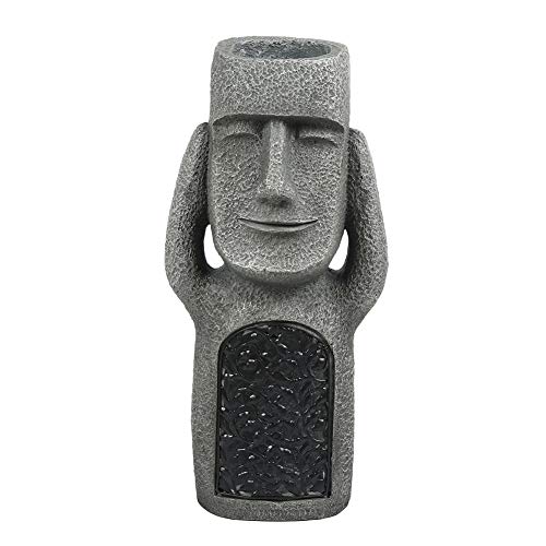 VELIHOME Outdoor Statues Decoration,Statue Path,Pathway Statues,Path Outdoor Statues,See Hear Speak No Evil Garden Easter Island Statues,Creative Garden Resin Sculpture Outdoor (C)