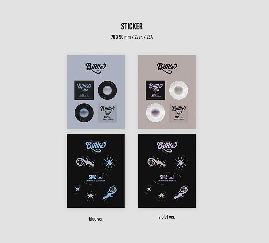 (POCA Ver.) BILLLIE [SIDE-B : MEMOIRS OF ECHO UNSEEN] 1st Single Album (BLUE Ver) K-POP SEALED