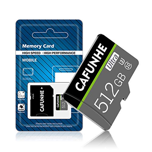 512GB Micro SD Card Memory Card 512GB for Android Phones/PC/Computer/Camera Class 10 512GB TF Card High Speed Flash Cards with Adapter