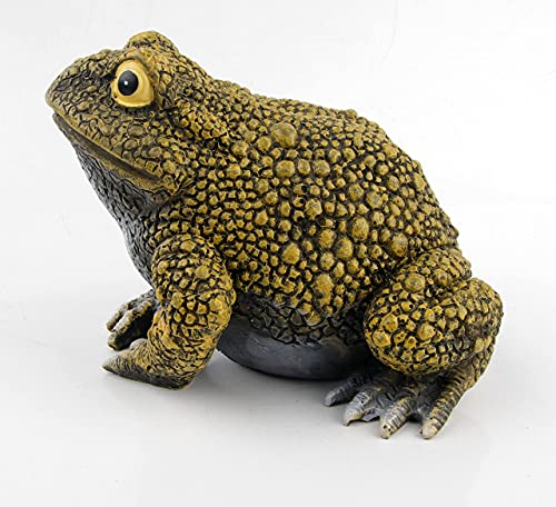 ABEESEA Frog Toad Sculptures Garden Statues Yard Art Resin Decorations Outdoor Outdoor Toad Figurine for Gardens,patios and lawns,Brown