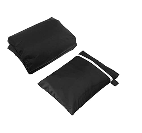 AMSAMOTION Outdoor Coffee Table Cover Rectangular Coffee Table Cover, Waterproof and Heavy Duty Outdoor Small Side Table Covers Lawn Garden Furniture Covers 44x26x13 inch, Black