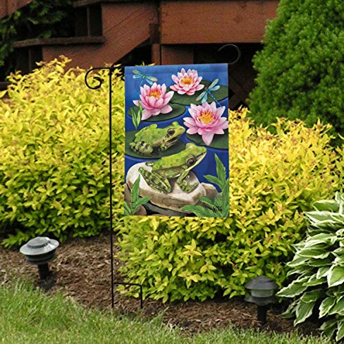 Frog Pond Summer Garden Flag Lily Pads 12.5" x 18" Briarwood Lane