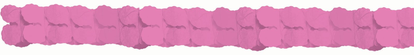 Amscan Bright Pink Paper Garland, 12' - 1 Pc