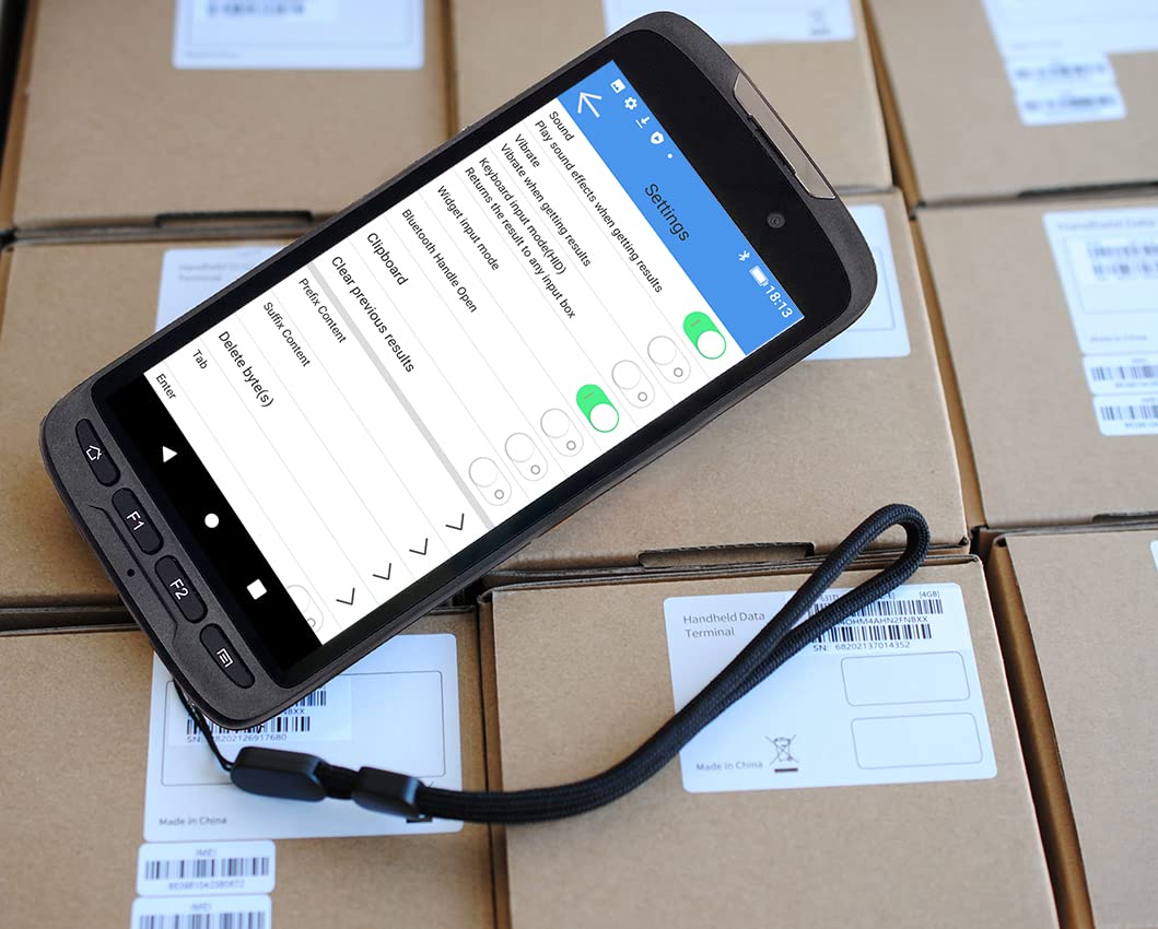 Rugged Android 11 Handheld Barcode Scanner Touch Screen Mobile Computer Portable PDA 1D & 2D Bar Code Reader Wi-Fi & 4G LTE, for Warehouse Inventory Logistics & Assets Tracking