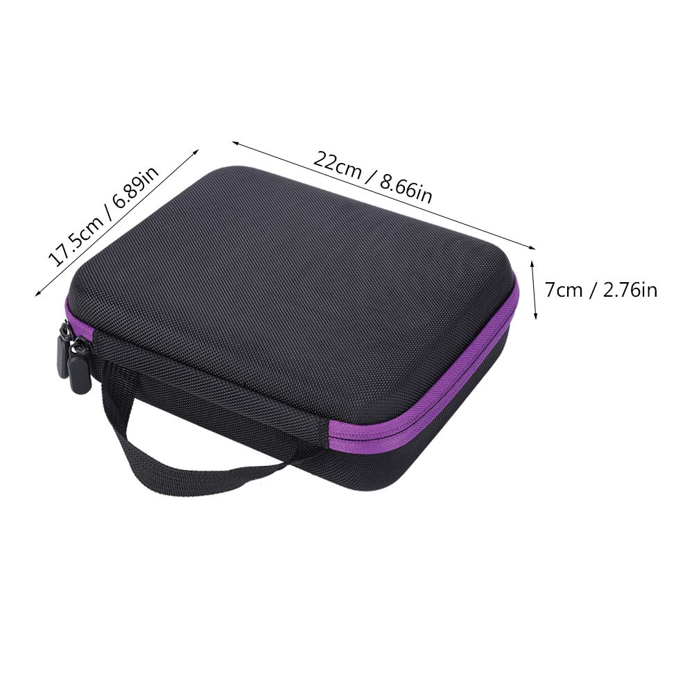 Aqur2020 Diamond Embroidery Box, 30 Slots Diamond Embroidery Box Diamond Painting Accessories Tool Storage Box with 30 Compartments(Purple)