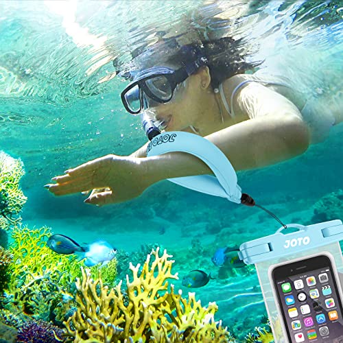 JOTO 2 Pack Floating Wrist Strap for Waterproof Camera Underwater Phone Pouch up to 11 ounce/315g -Blue