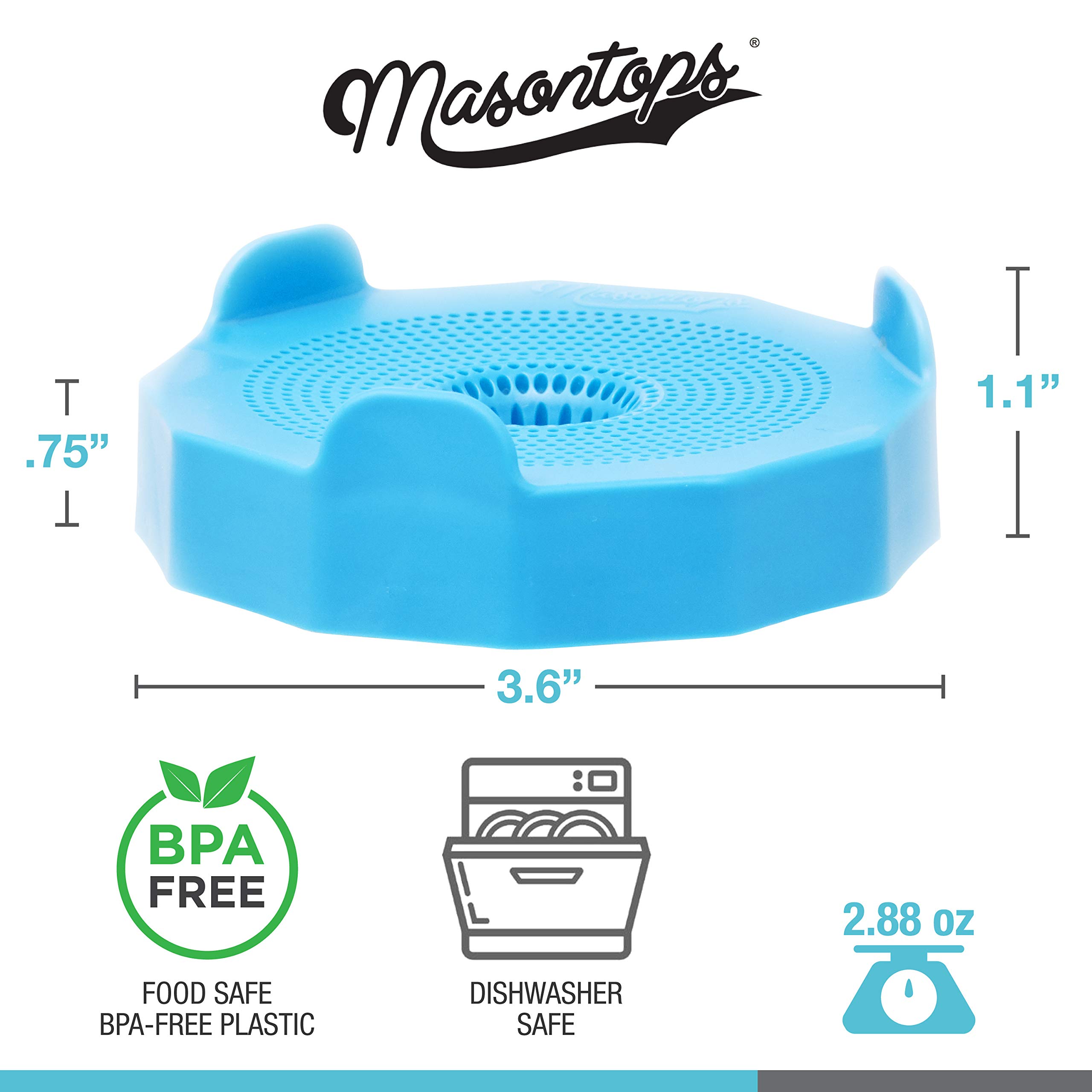Masontops Bean Screen Microgreens Growing Kit Plastic Sprouting Lids Wide Mouth Mason Jar Sprout Kit β For Growing Broccoli Sprouts, Alfalfa, Seed & Bean Sprouts β 2 Pack Wide Mouth Sprouting Jar Lids