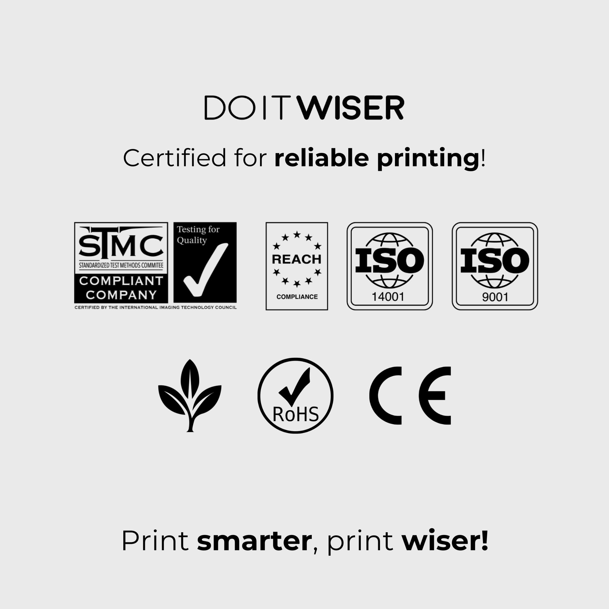 Do it Wiser Compatible Toner Cartridge Replacement for Ricoh MP C6003 MP C4503 MP C5503 MP C6004 MP C4504 MP C5504 Printer - 841849 841851 841852 841850 (4 Pack)