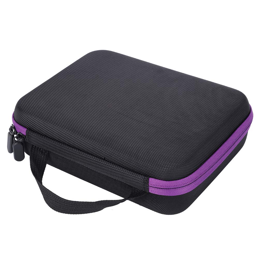 Aqur2020 Diamond Embroidery Box, 30 Slots Diamond Embroidery Box Diamond Painting Accessories Tool Storage Box with 30 Compartments(Purple)