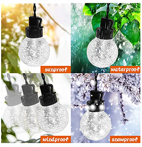 AWQ 35 FT Globe String Lights Outdoor Commercial Grade Light with 20 G50 Shatterproof LED Bulbs Waterproof Extendable for Indoor Outdoor Wedding Garden Party Christmas Trees Decoration (Warm)