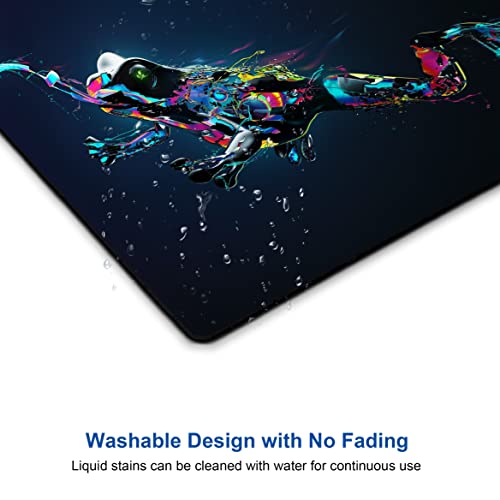 pabruna Cool Mousepad Rectangle Gaming Computer Mouse Pads for Wireless Mouse Non-Slip Rubber Personalized Design with Frog Anime Small Mouse Mat