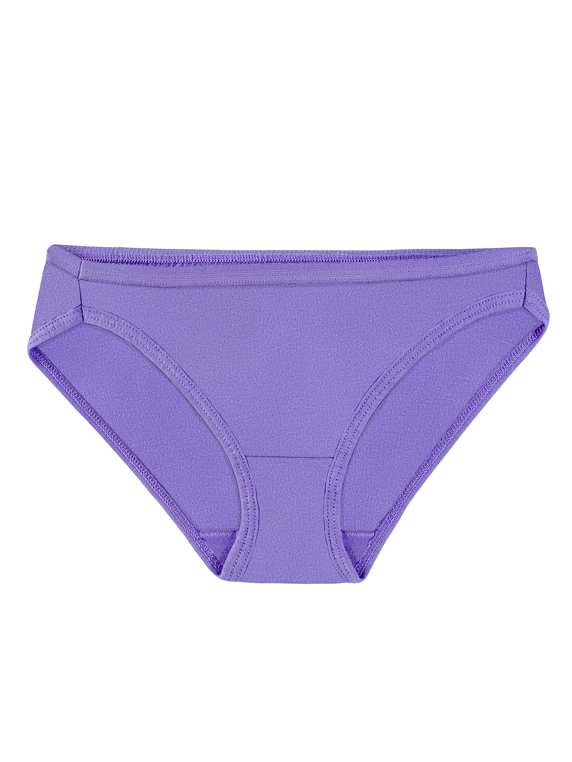Fruit of the Loom Girls' Big Cotton Bikini Underwear, 10 Pack - Fashion Assorted,