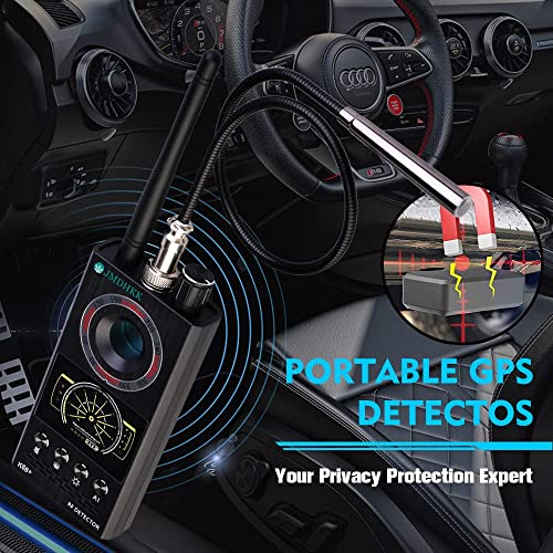 JMDHKK Anti Spy RF Detector Bug Detector, Camera Finder Scanner, GPS Tracker Detector, Find and Locate Eavesdropping Device Auto Scan 4-in-1 Detector