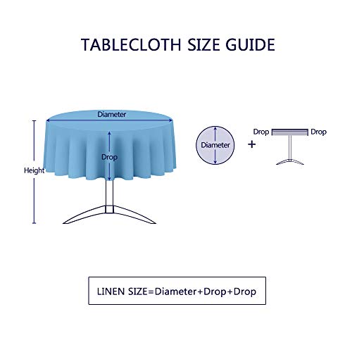 Lahome Eucalyptus Leaf Outdoor Tablecloth with Umbrella Hole - Water Resistant Table Cover for Spring Summer Birthday Party Patio Garden Tabletop Home Decor (Eucalyptus Leaf, Zippered - 60" Round)