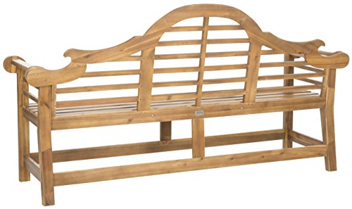 Safavieh Patio Collection Felicity Adirondack Acacia Wood Bench, Natural