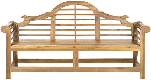 Safavieh Patio Collection Felicity Adirondack Acacia Wood Bench, Natural