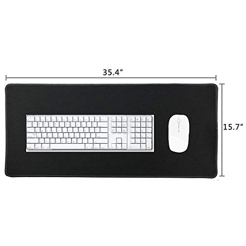 KINPLE Large Gaming Mouse Pad, Extended Soft Keyboard Mat Desk Pad Mousepad for PC Laptop Study Computer Gamer (90x40 j-001)
