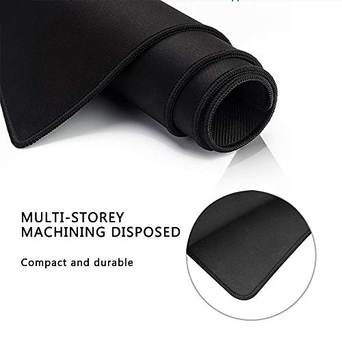 KINPLE Large Gaming Mouse Pad, Extended Soft Keyboard Mat Desk Pad Mousepad for PC Laptop Study Computer Gamer (90x40 j-001)