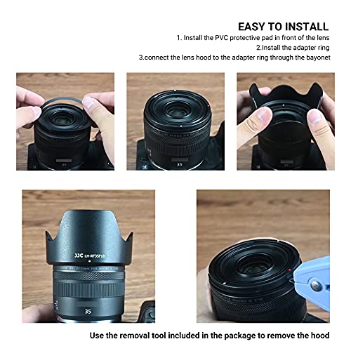 Tulip Flower Len Hood for RF 35mm F1.8 Macro is STM on EOS R6 R5 RP R Camera, Reversible Lens Shade, Compatible with 52mm Filters and 52mm Lens Cap